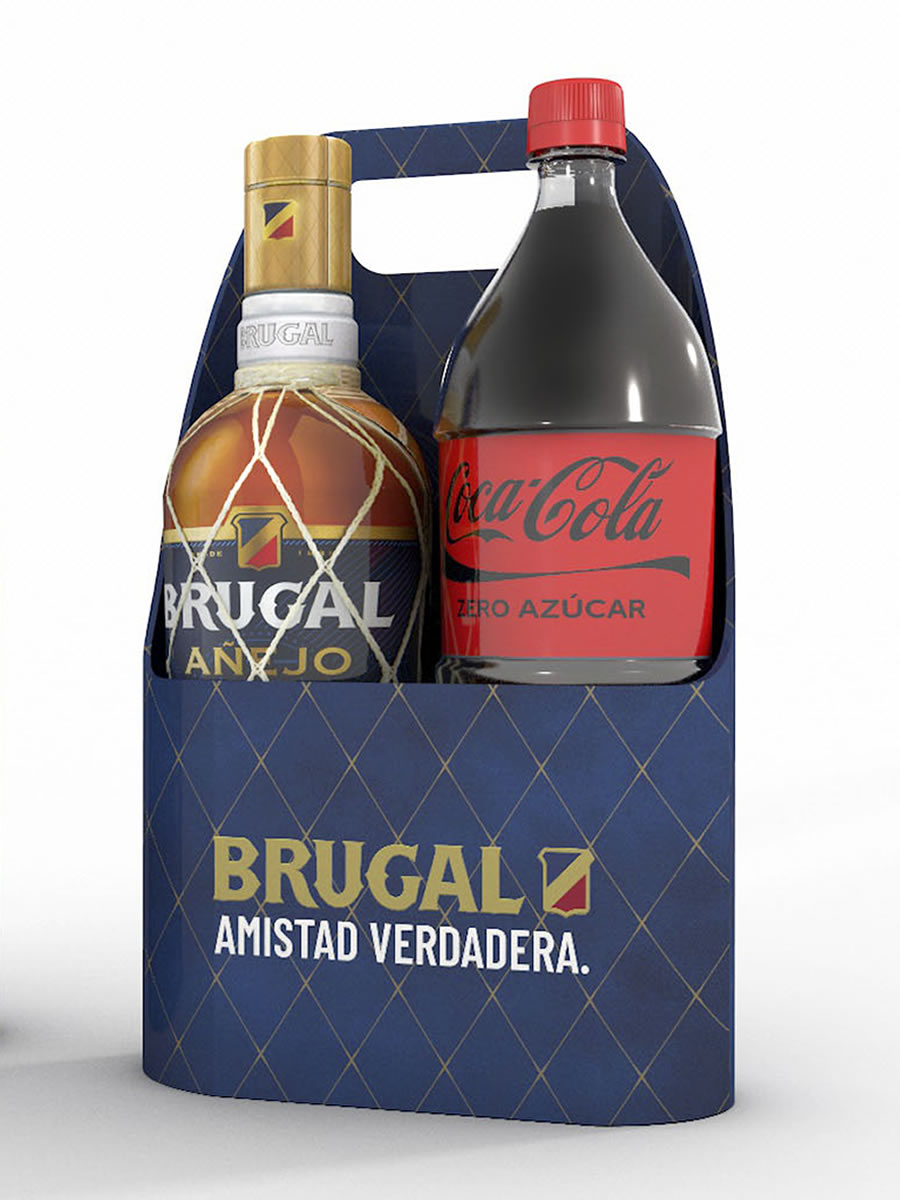 【Comprar Ron Pack Brugal 1L + Coca Cola Zero 1,25L 】 barato online🍷