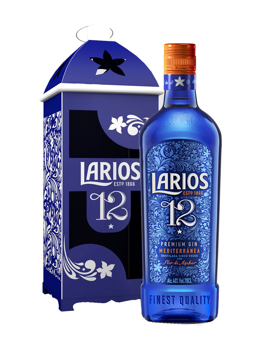 【Comprar Ginebra Pack Larios 12 Premium 70cl + Farolillo 】 barata online🍾