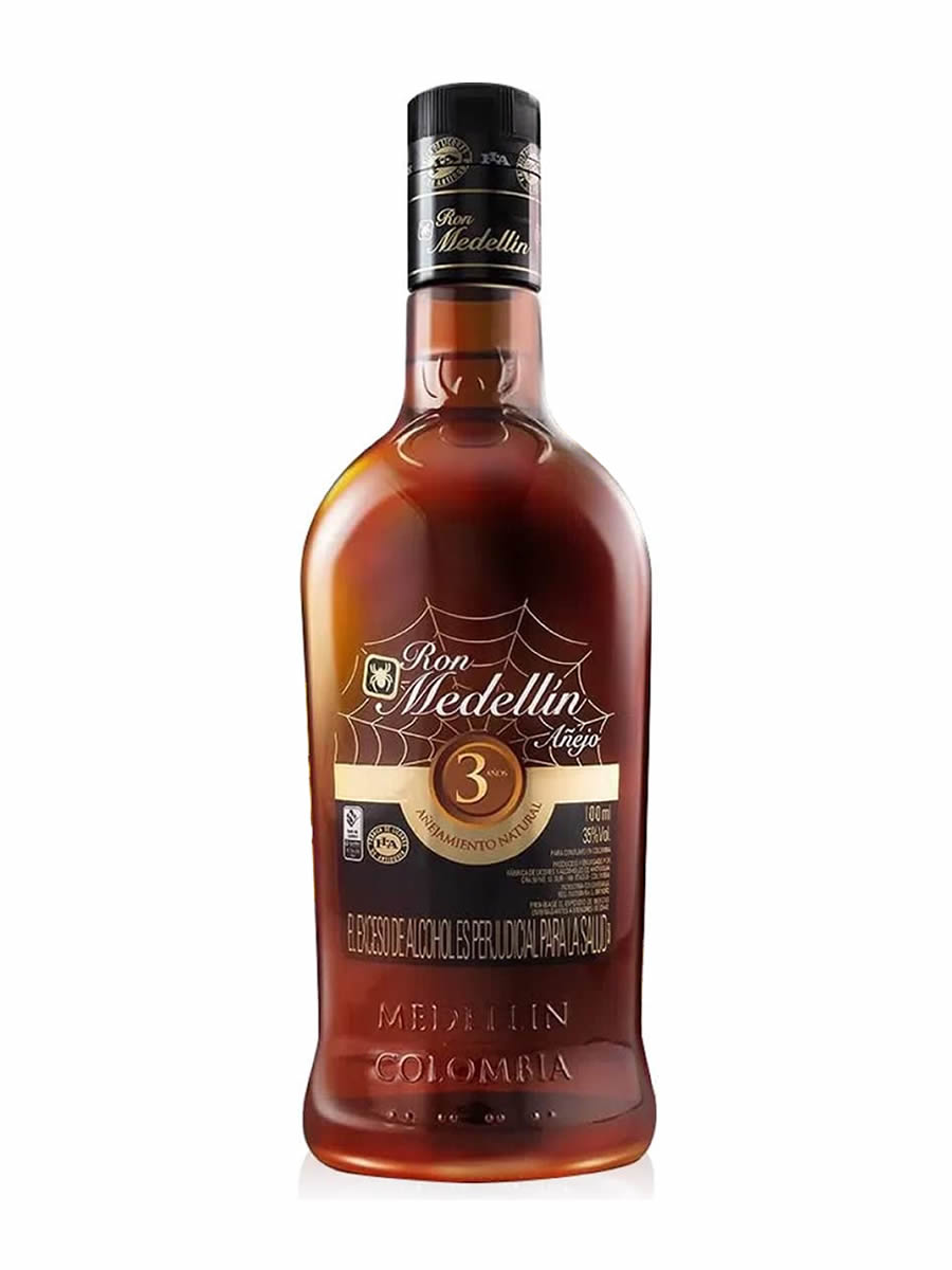 【Comprar Ron Medellin 3 Años 1L 】 barato online🍾
