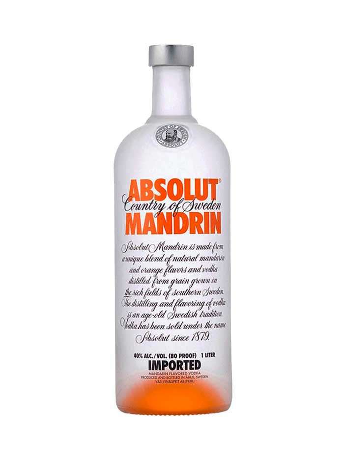 【Comprar Vodka Absolut Mandarin 1L 】 barato online🍷